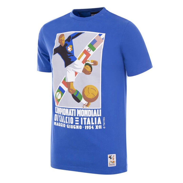 FIFA World Cup 1934 Poster Casual T-shirt | Vintage Football Club