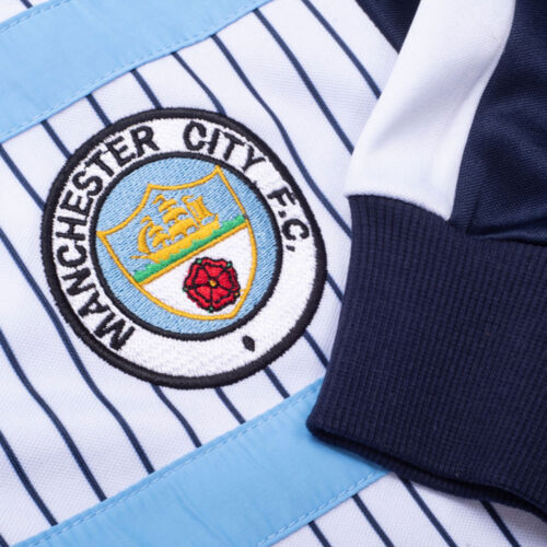 Manchester City 1990-91 Retro Football Track Top | Vintage Football Club