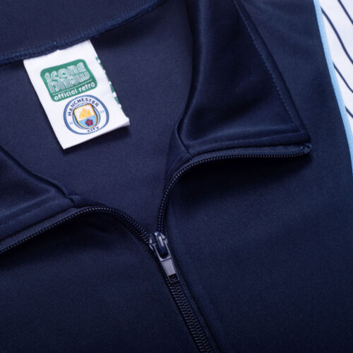 Manchester City 1990-91 Retro Football Track Top | Vintage Football Club